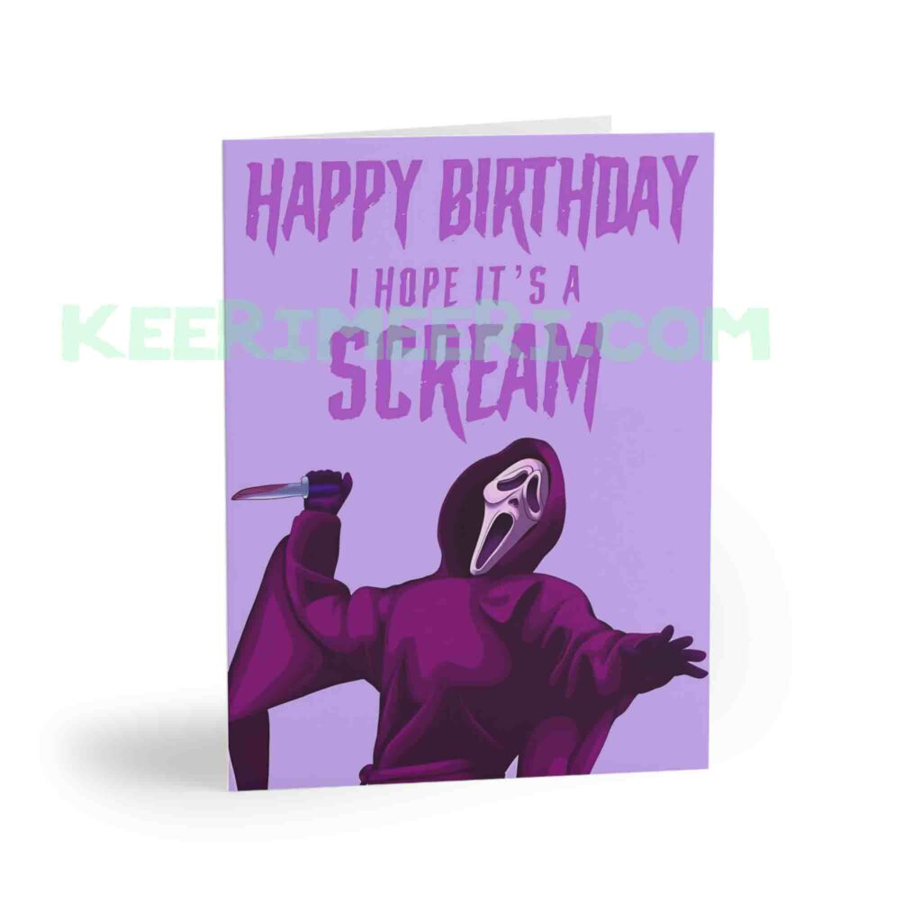 SCREAM Birthday Card – كيري ميري